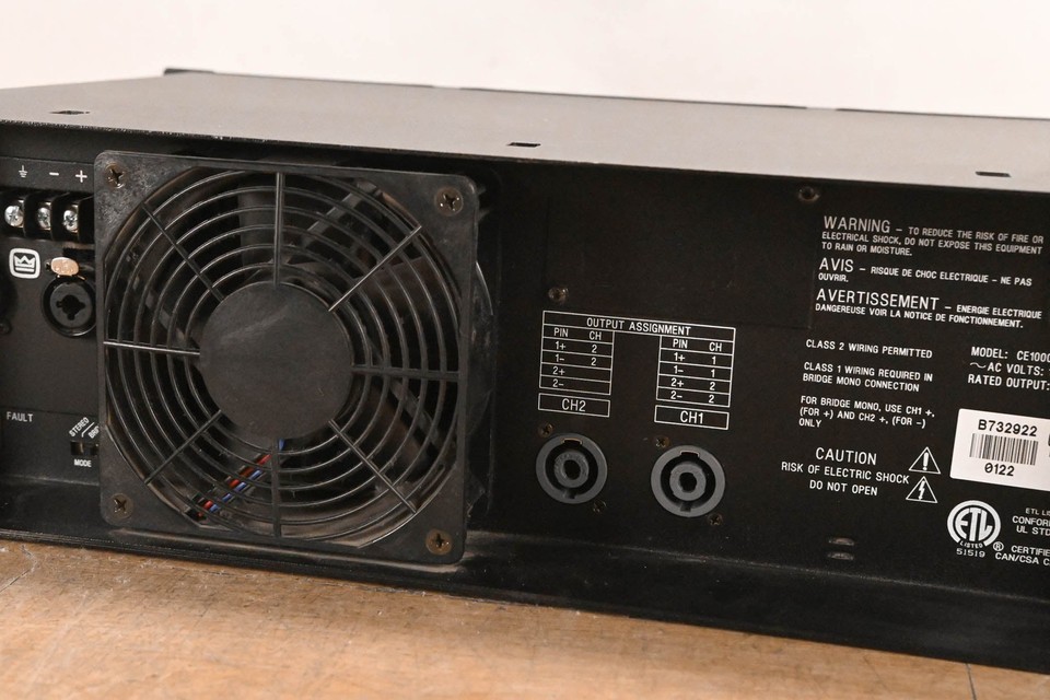 Crown CE1000 2-Channel Power Amplifier CG01W6L | eBay