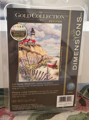 DIMENSIONS (GOLD COLLECTION) CLIFFSIDE BEACON COUNTED CROSS STITCH KIT ...