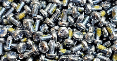 Qty 1000 Screw, M4 X 10mm length, SEMS, Pan Head, Zinc Plated, with ...