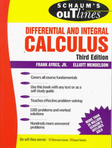 Schaum's Outline of Calculus by Mendelson, Elliott Spiral bound Book The Fast 9780070026629 | eBay