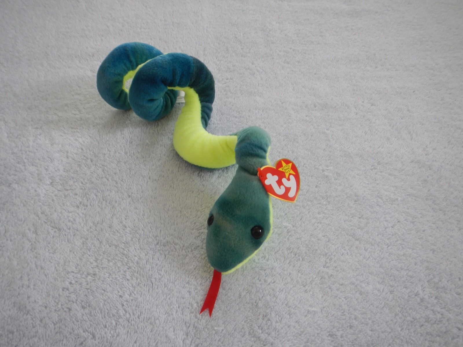 TY BEANIE BABY - HISSY the SNAKE - 25 inches (uncoiled) - APRIL 4 ...