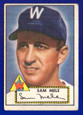 SAM MELE senators 1952 TOPPS #94 VERY GOOD NO CREASES | eBay