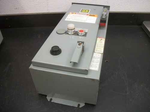 SQUARE D STARTER COMBO SIZE 0 TYPE 3R 8536SBO2S 120VCOIL 30AMP FUSIBLE ...