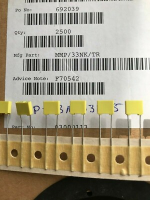 Film capacitor 33N 63V Made by Dubilier MMP/33NK 20pcs £3.95 Z3207 ...