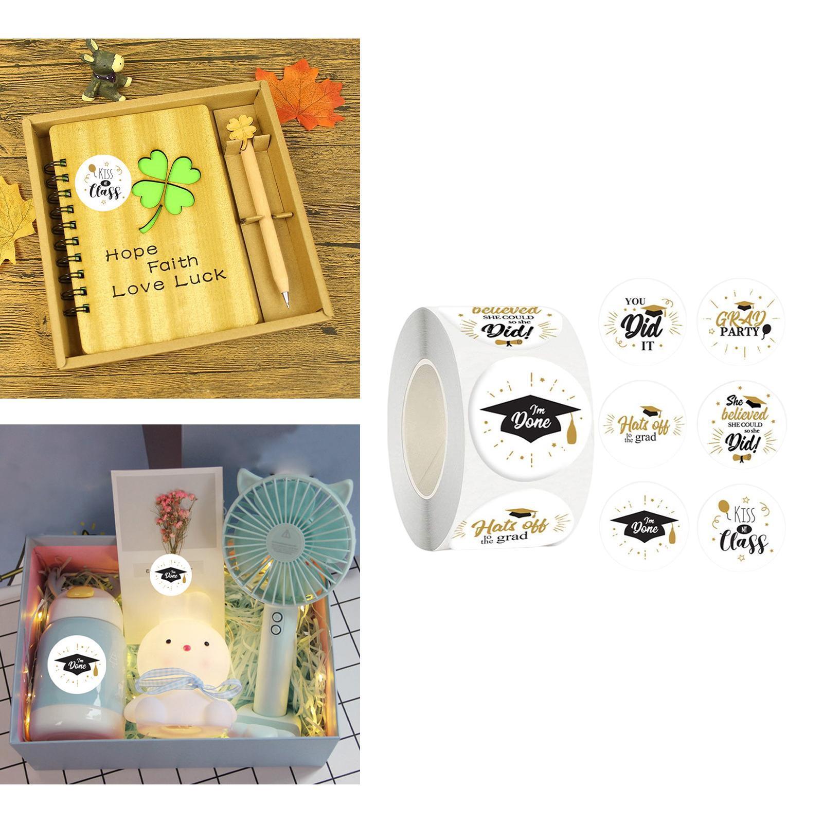 500x Graduation Stickers Academic Caps Decals 1'' for Classroom ...