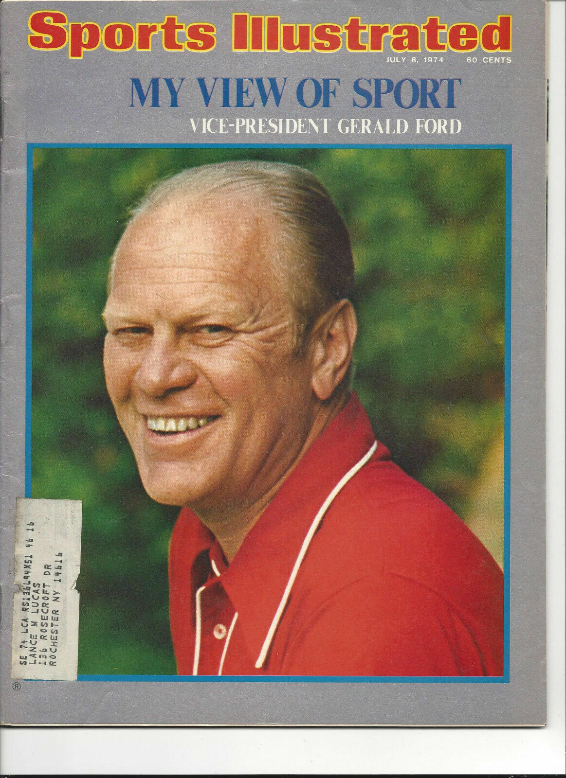 July 8, 1974 President Gerald Ford Michigan Wolverines Sports ...