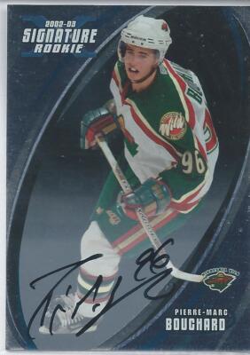 2002-03 Be A Player Signature Series PIERRE-MARC BOUCHARD Autograph ...