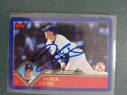 2003 Topps Derek Lowe Signed Card - COA | eBay