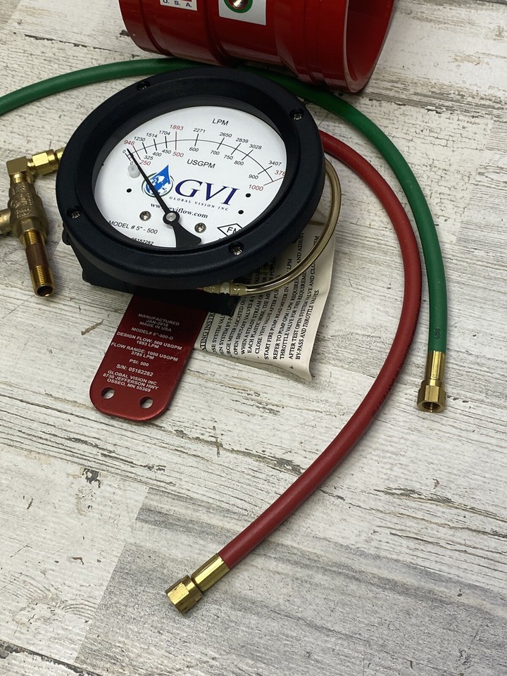 Global Vision GVI 5” Fire Pump Flow Test Meter New in Box | eBay