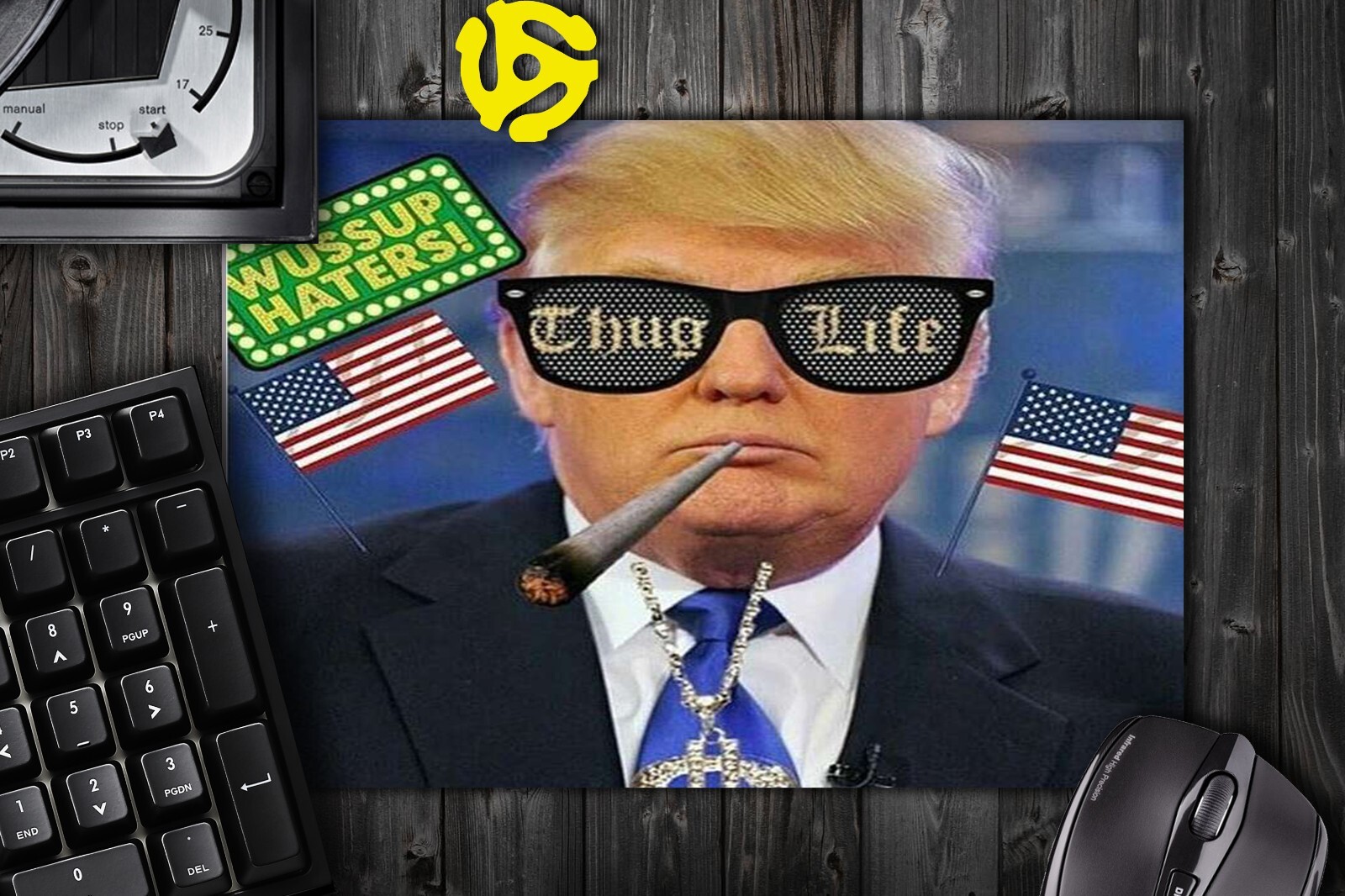 Donald J Trump Thug Life Pimp #2 Mouse Pad Mousepad Retro Home Office ...