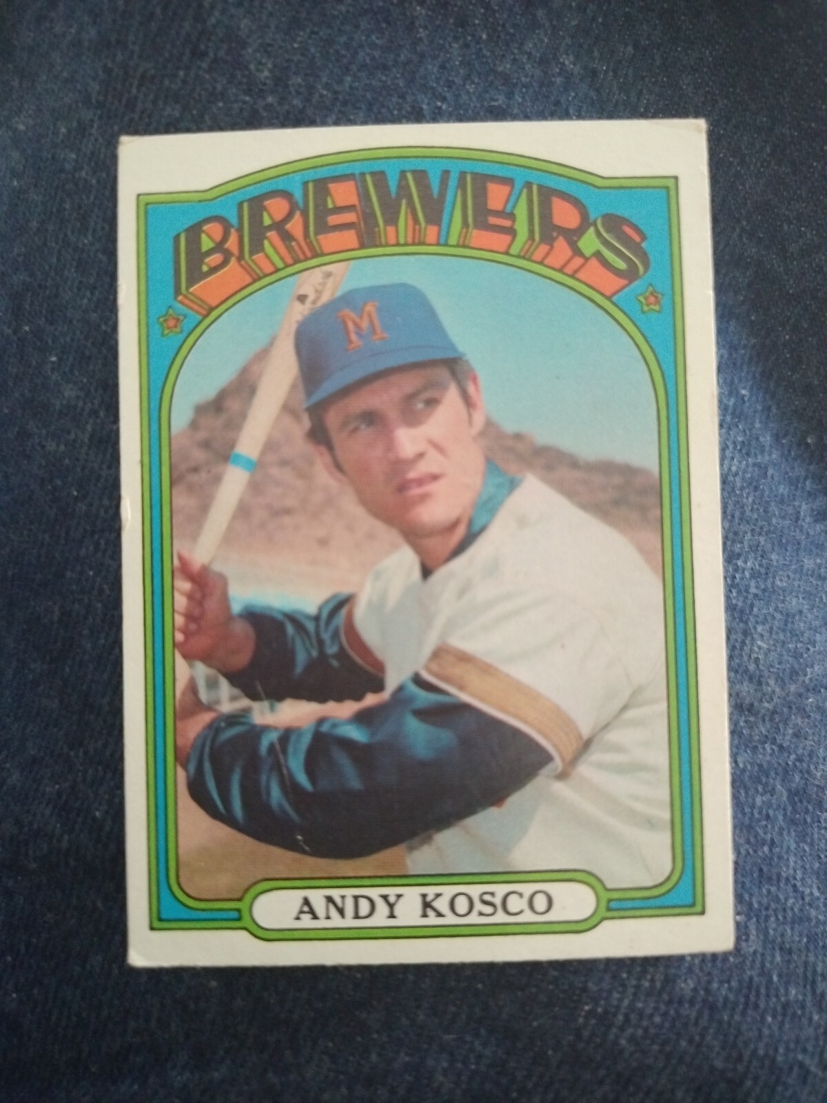 1972 TOPPS ANDY KOSCO MILWAUKEE BREWERS #376 Vg Oc Read Description | eBay