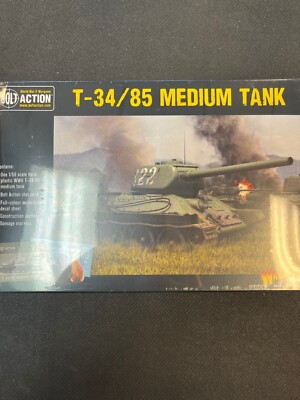 T-34/85 Medium Soviet Tank Bolt Action WWII Warlord Games Miniature ...