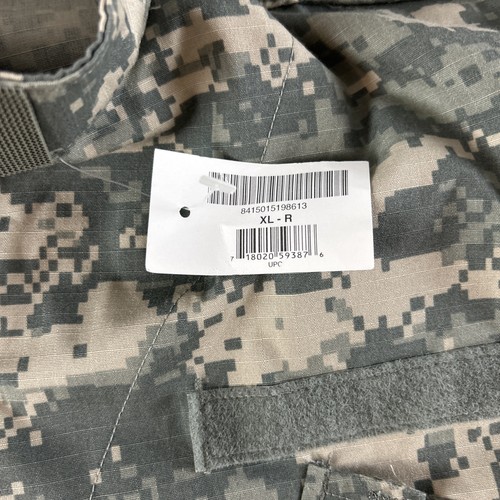 NEW US Military ACU Digital Camo Shirt XL Regular Combat Coat NYCO ...