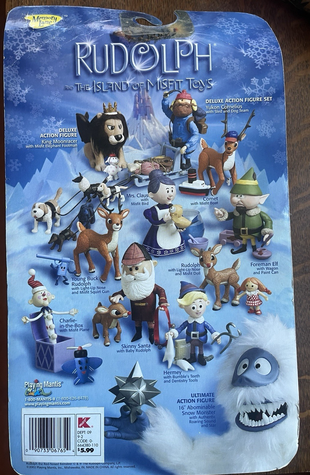 RUDOLPH ISLAND OF MISFIT TOYS - 3-3/4" HERMEY SET - IOP | eBay