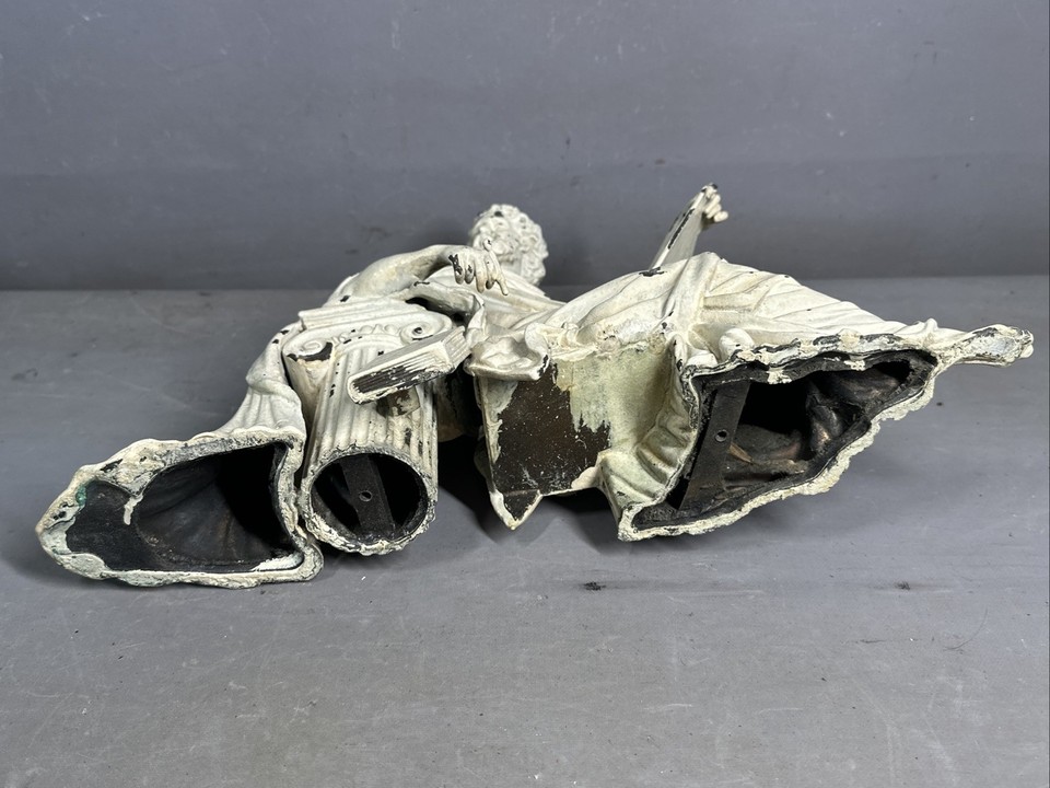 Antique VICTORIAN Era GREEK ROMAN GOD Classical STATUE Old PARLOR ...