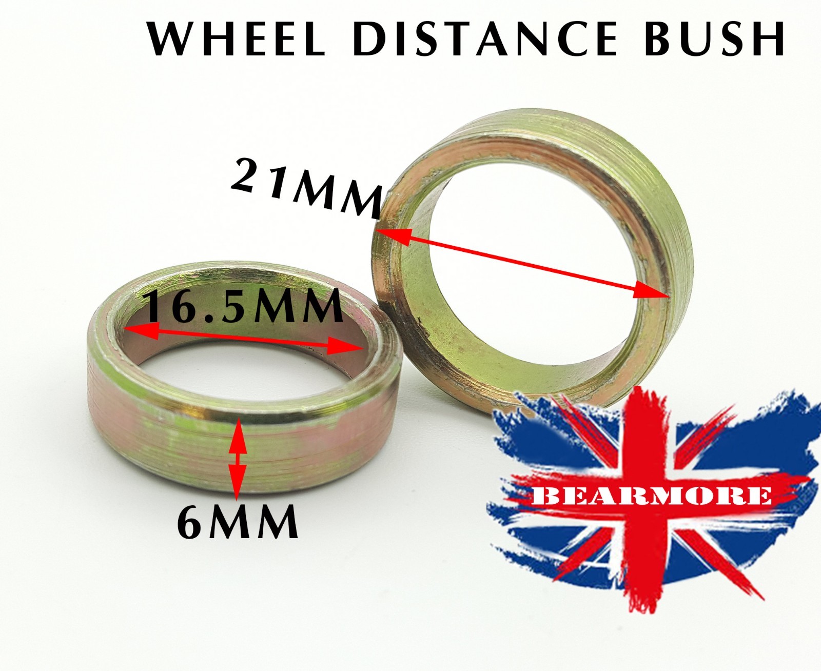 Wheel Spacer Distance Bush Ring Metal 6mm Thick Royal Enfield ...