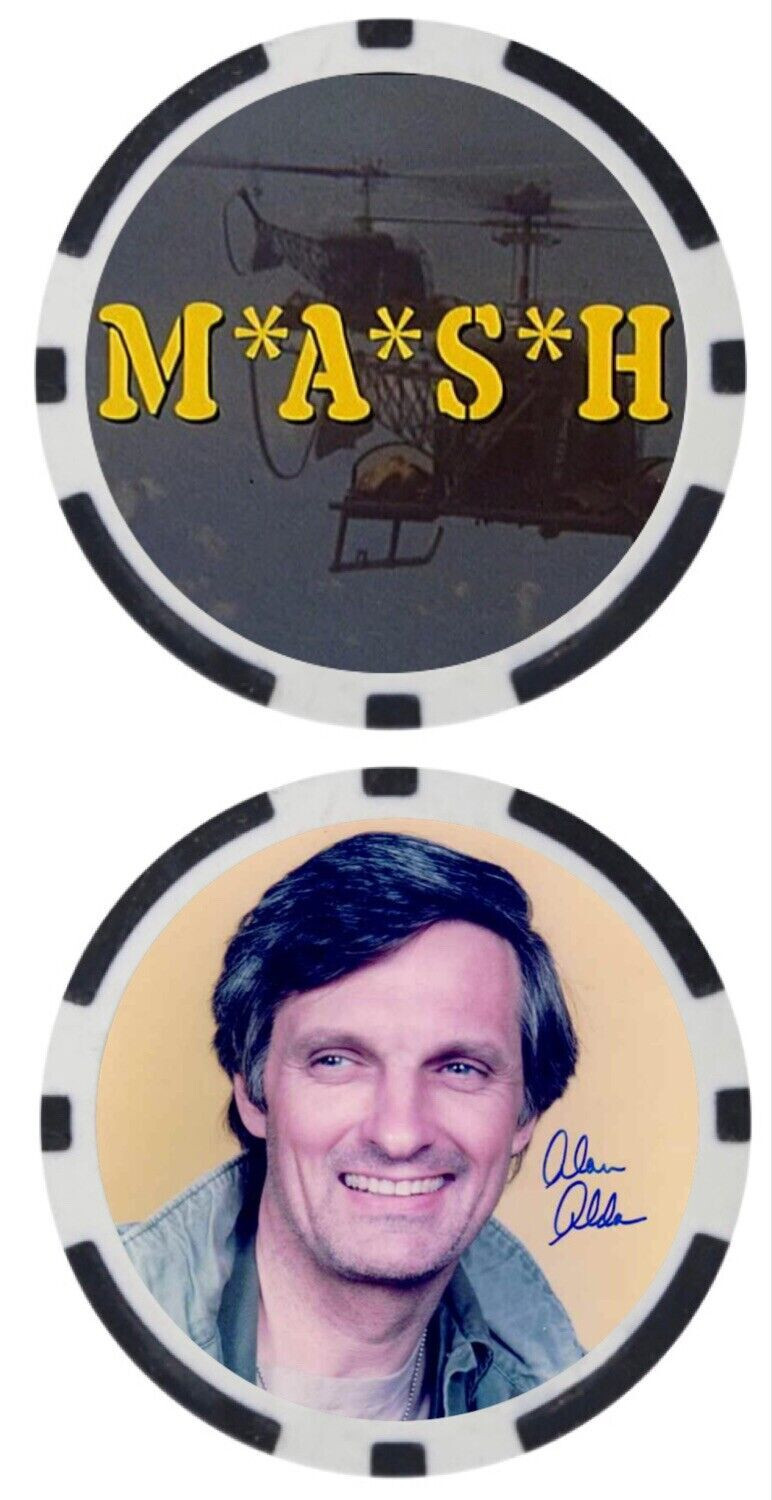 M*A*S*H - Hawkeye Pierce (ALAN ALDA) - MASH - POKER CHIP ****SIGNED ...