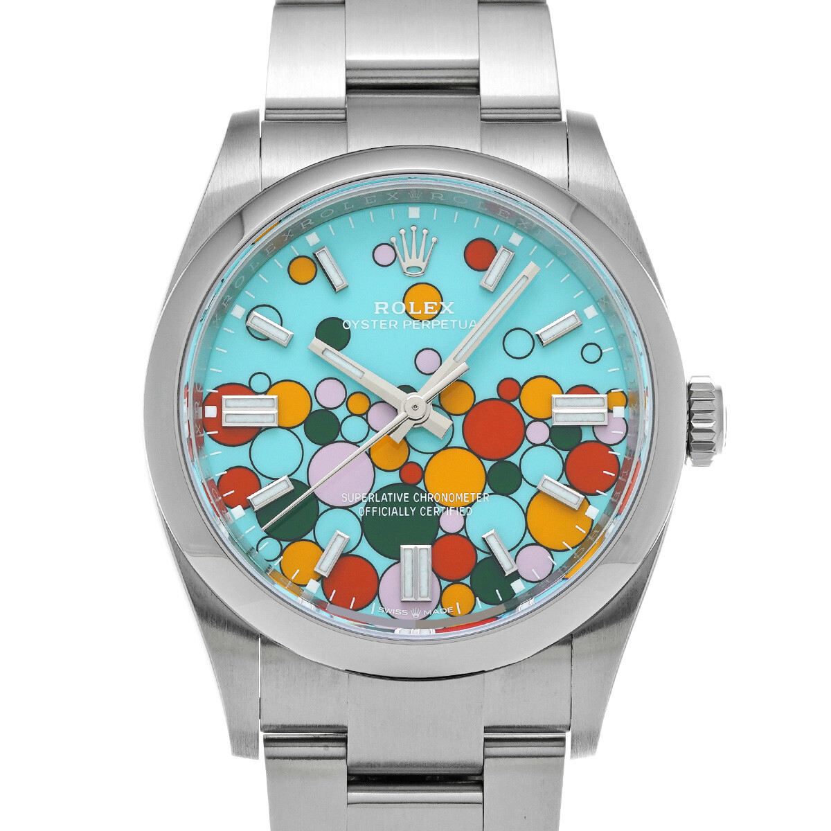 ROLEX Oyster Perpetual 36 126000 Turquoise Blue Celeb… - Gem