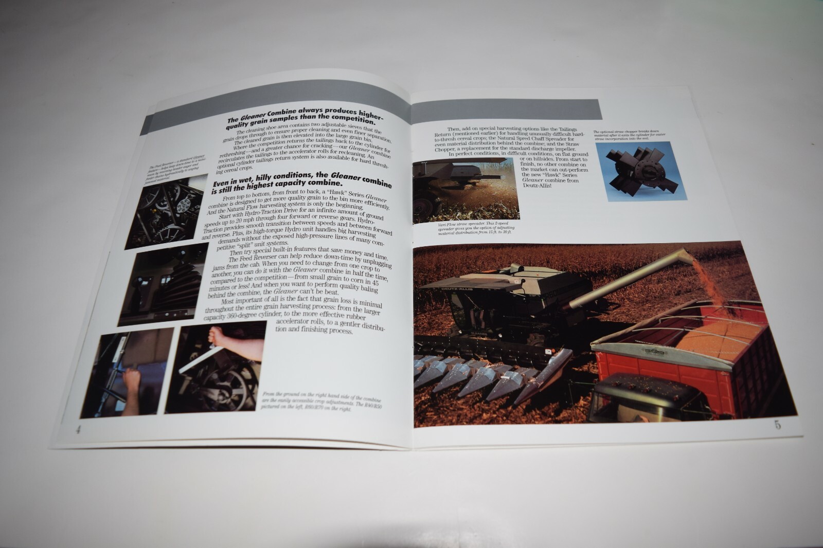 Deutz Allis Hawk Series Rotary Gleaner Combines R40 R50 R60 R70 ...