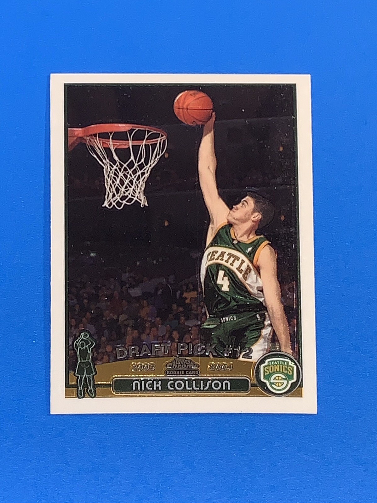 2003-04 Topps Chrome Nick Collison Rookie Card #122 Sesttle SuperSonics ...