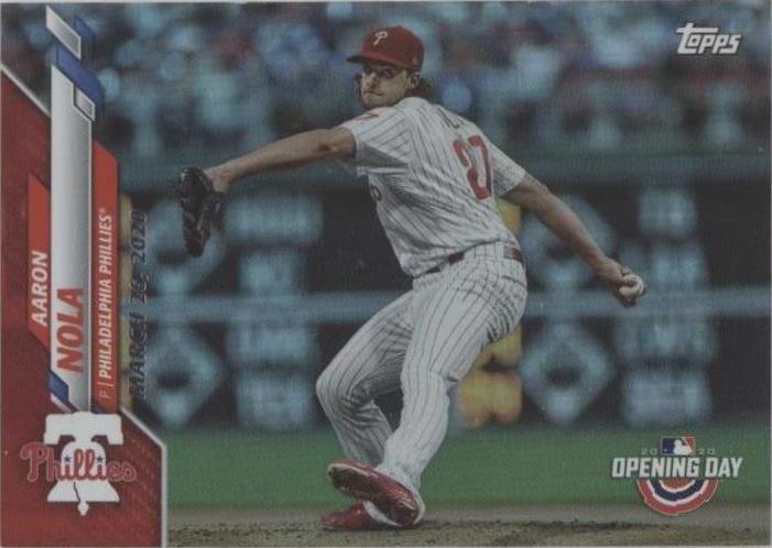 2020 Topps Opening Day - Aaron Nola #185 Target Red Foil for sale ...