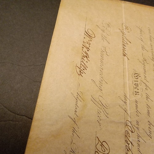 Civil War Promotion Warrant To Orderly Sergeant Of Co. C. 105TH ...