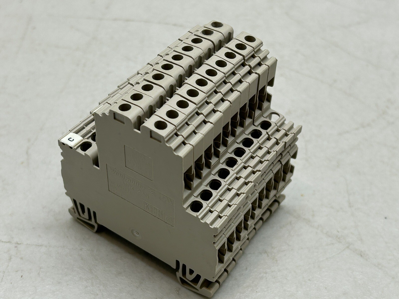 WEIDMULLER WDK 2.5N / WIRE TERMINAL BLOCK WDK25N WDK2.5N TAN / LOT OF ...