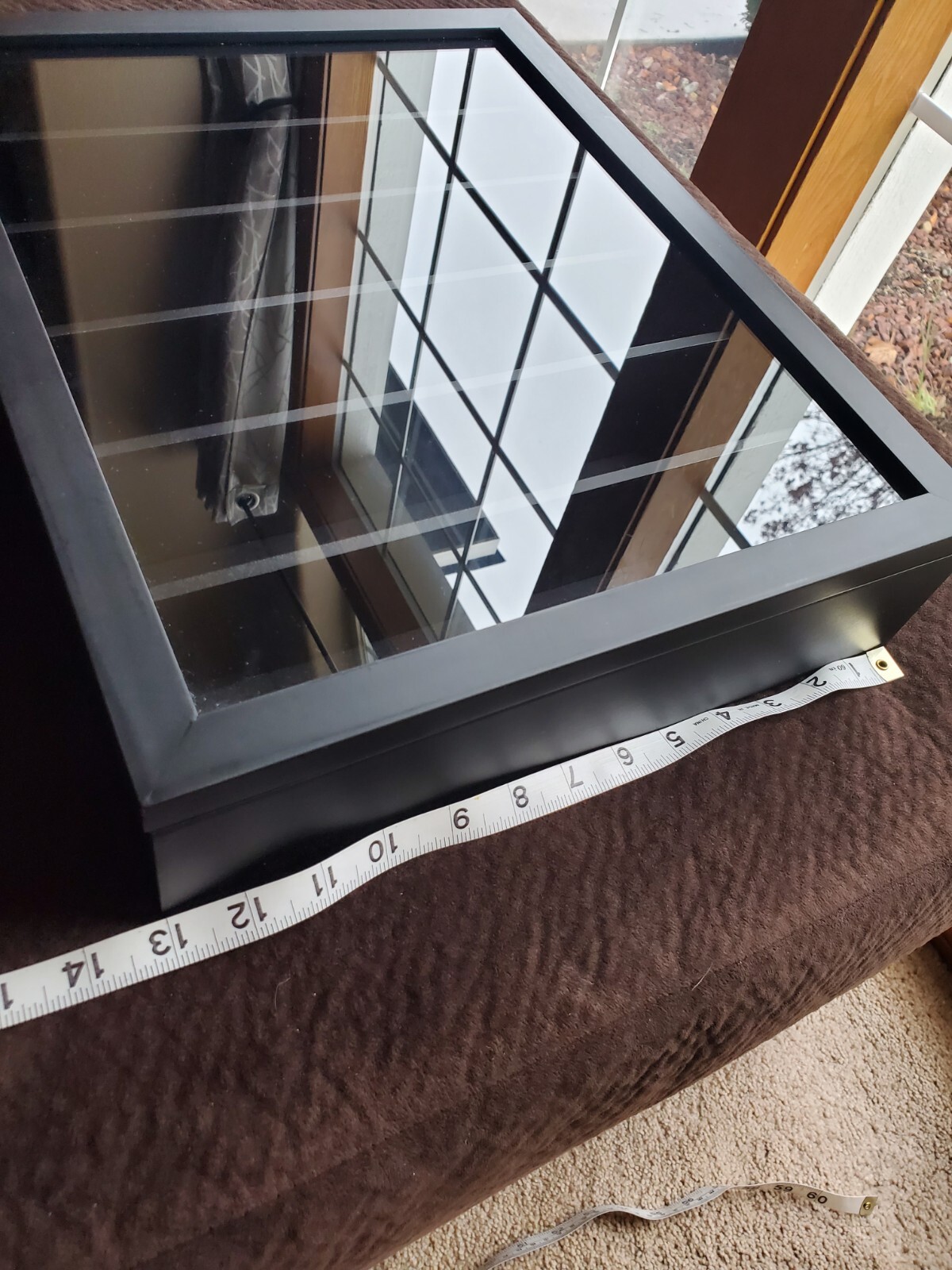 Wooden & Glass Slotted Box | eBay