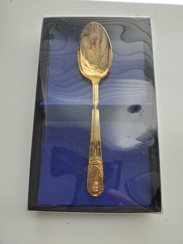 John F Kennedy Friendship Spoon - Wm Rogers - Gold Tone - NIB | eBay