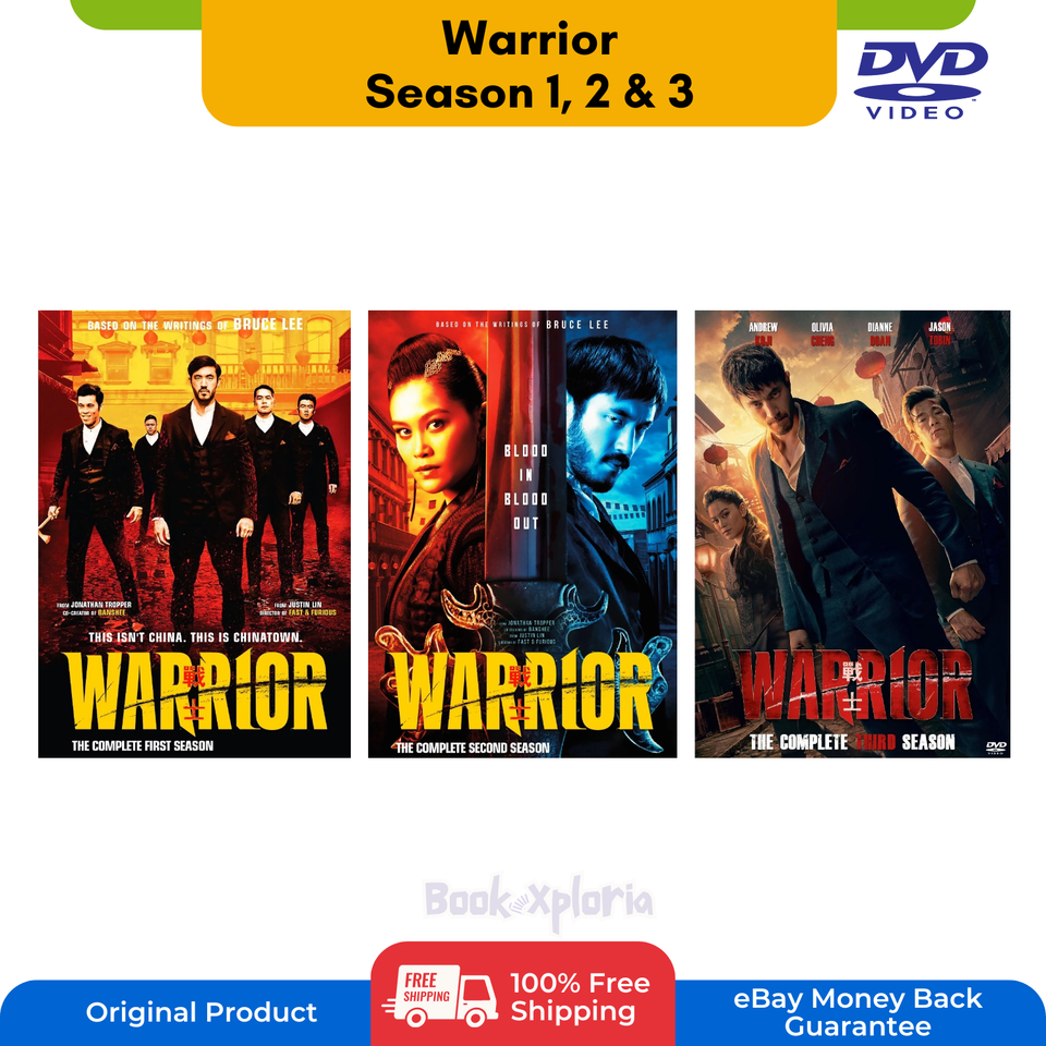 Warrior Season 1, 2, 3 DVD (2019-2023) FULL HD High Quality Audio FREE ...