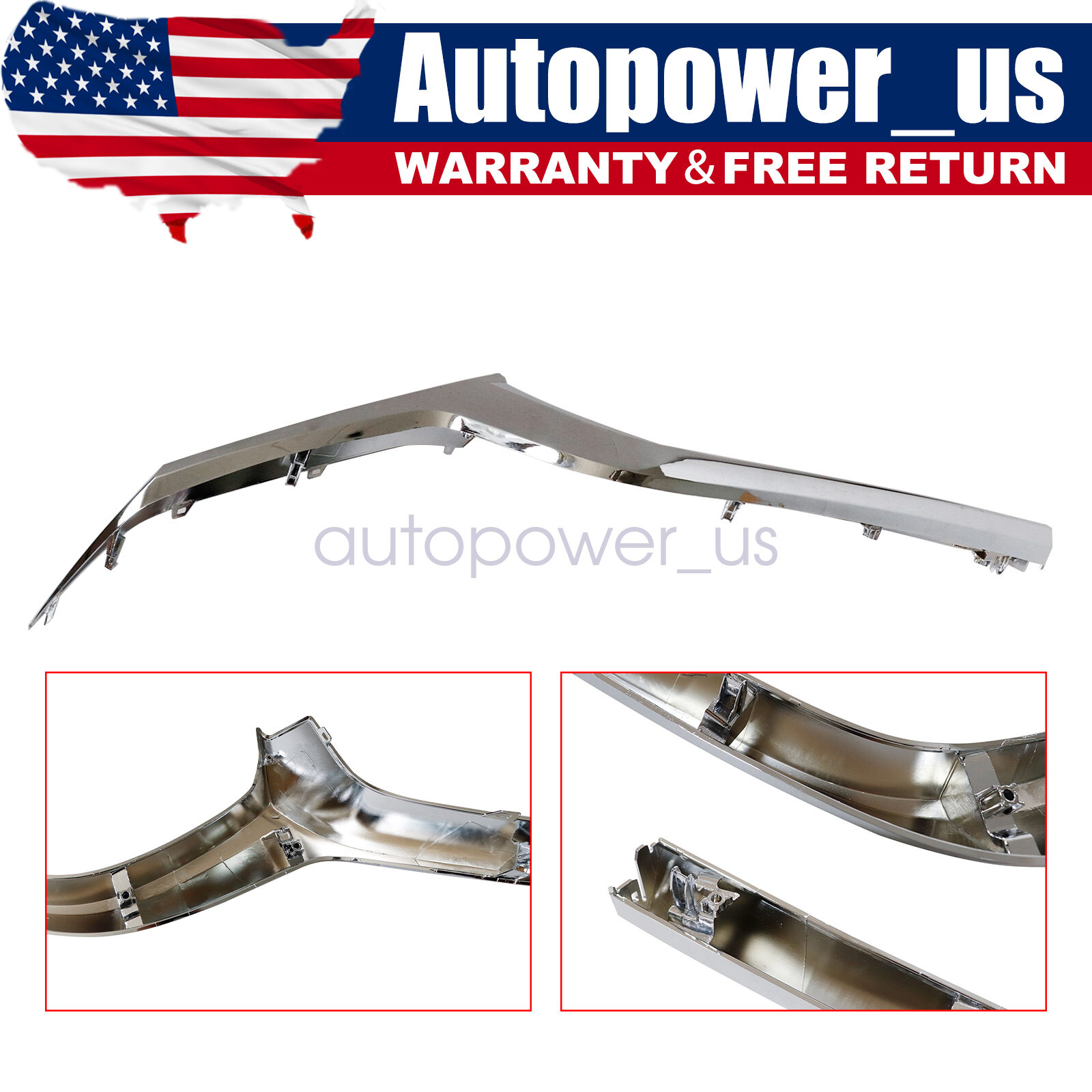 Right Front Bumper Molding Upper Grille Trim Chrome New Fit Mazda CX-30 ...