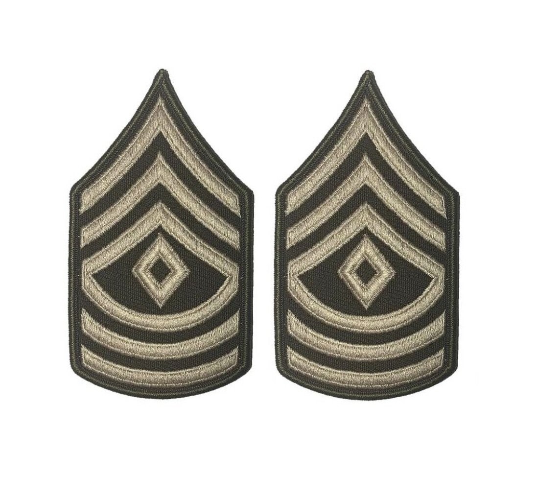 AGSU U.S. Army E8 First Sergeant Chevron Sew On Rank Male (pair) | eBay