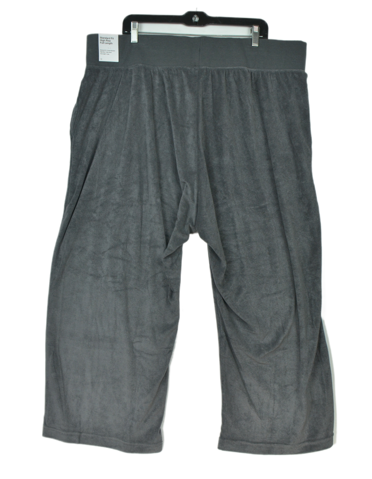 Nike Pants Women's 3X Gray High-Waisted Wide-Leg Terry Sport Comfort ...