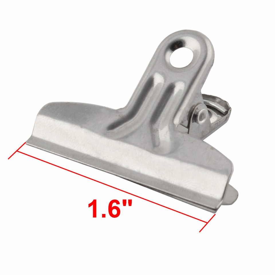 Office Metal Spring Loaded Paper Document File Binder Clips Clamps ...