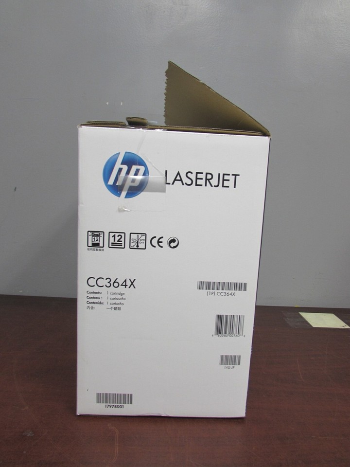 HP LASERJET 64X BLACK HIGH VOLUME PRINT CARTRIDGE CC364X (32F) | eBay