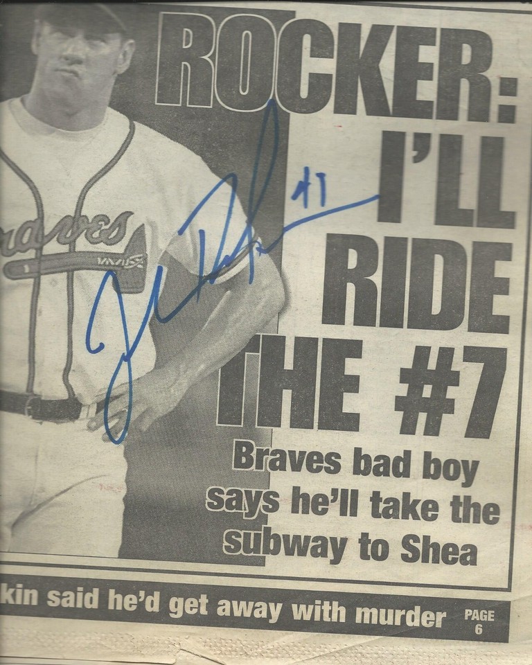John Rocker signs New York Post June 21, 2000 | eBay