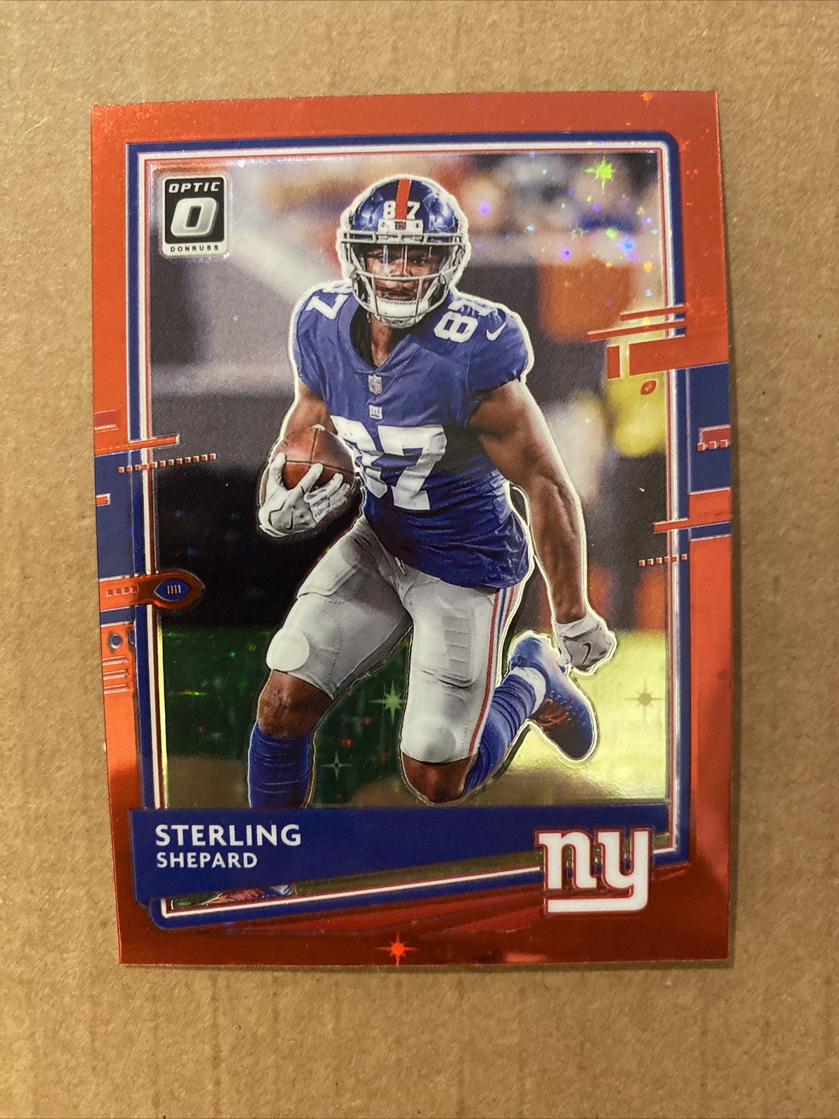 2020 Panini Donruss Optic Red Stars Prizm Sterling Shepard #75 | eBay