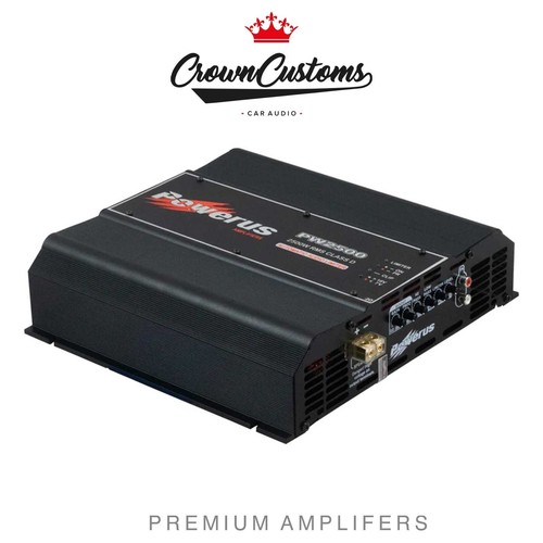 POWERUS 2 OHM AMPLIFER 2500 WATT RMS 5000 WATTS MAX FULL RANGE MONO CAR ...