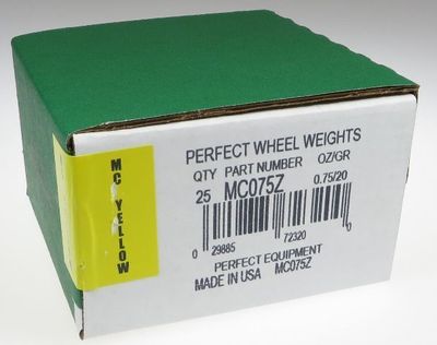 (25) .75 ounce 3/4 oz MC Style Wheel weight, USA MADE Perfect Equipment ...