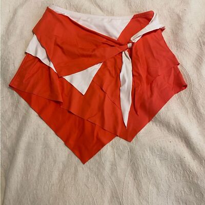 NEW Becca Swimwear size Small Asymmetrical Colorblock Swim Skirt/Skort ...
