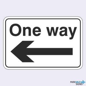 One Way (Arrow Left) Sign | eBay