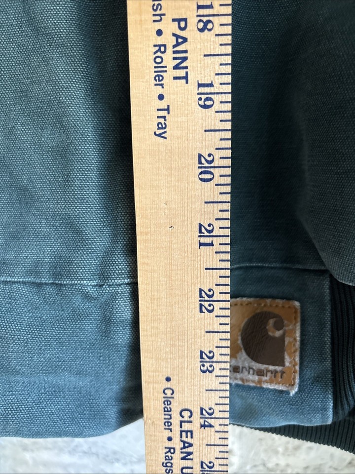 Carhartt Santa Fe J14 HTG Duck Jacket Men’s SZ M Quilted Lining Hunter Green | eBay