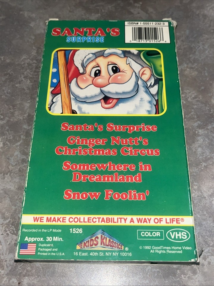 Santa's Surprise VHS VCR Video Tape Used Movie Cartoon ***TESTED*** | eBay