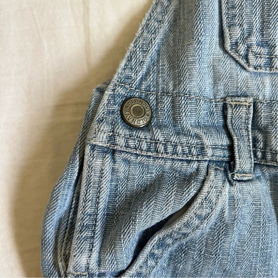 Vintage Old Navy Baby 100% Cotton Light Wash Denim Overalls Size 18 ...