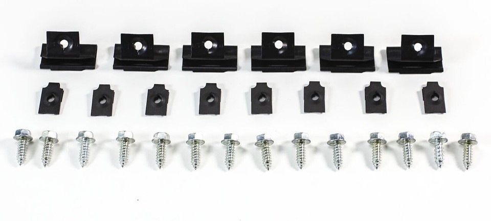 1957 Chevrolet Chevy Grille Mounting Clip & Screw Set | Front | Screws ...