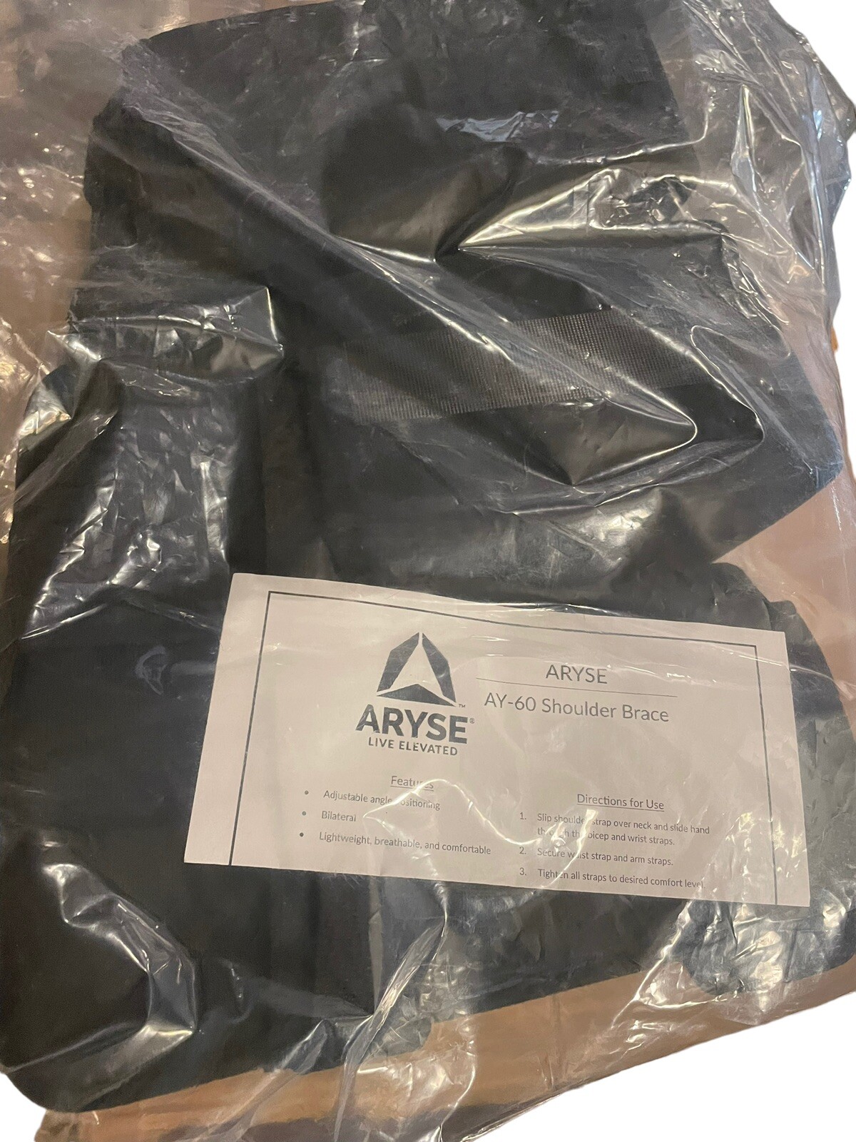 Aryse Live Elevated Ay-60 Shoulder Brace Support Comfort Small L3960 ...