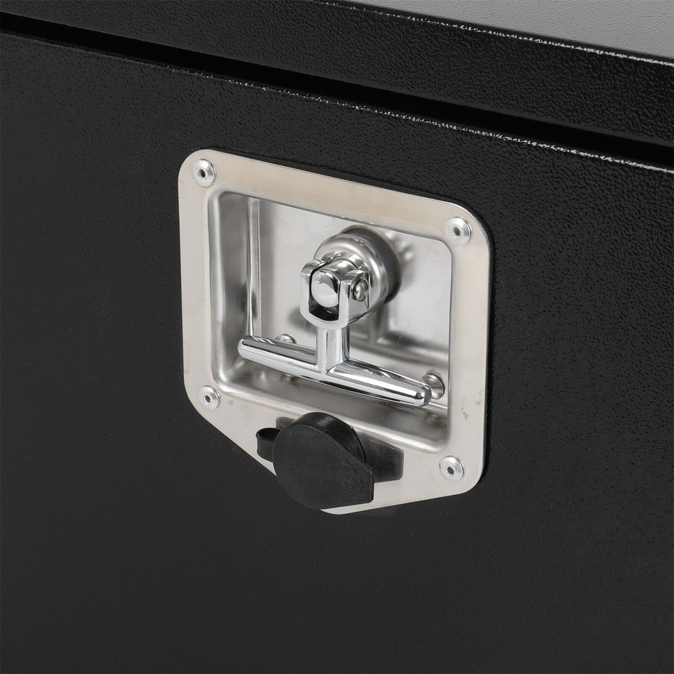 24"x12"x14" Aluminum Tool Box Truck Bed Trailer RV Toolbox W/ 2x Chain+ ...