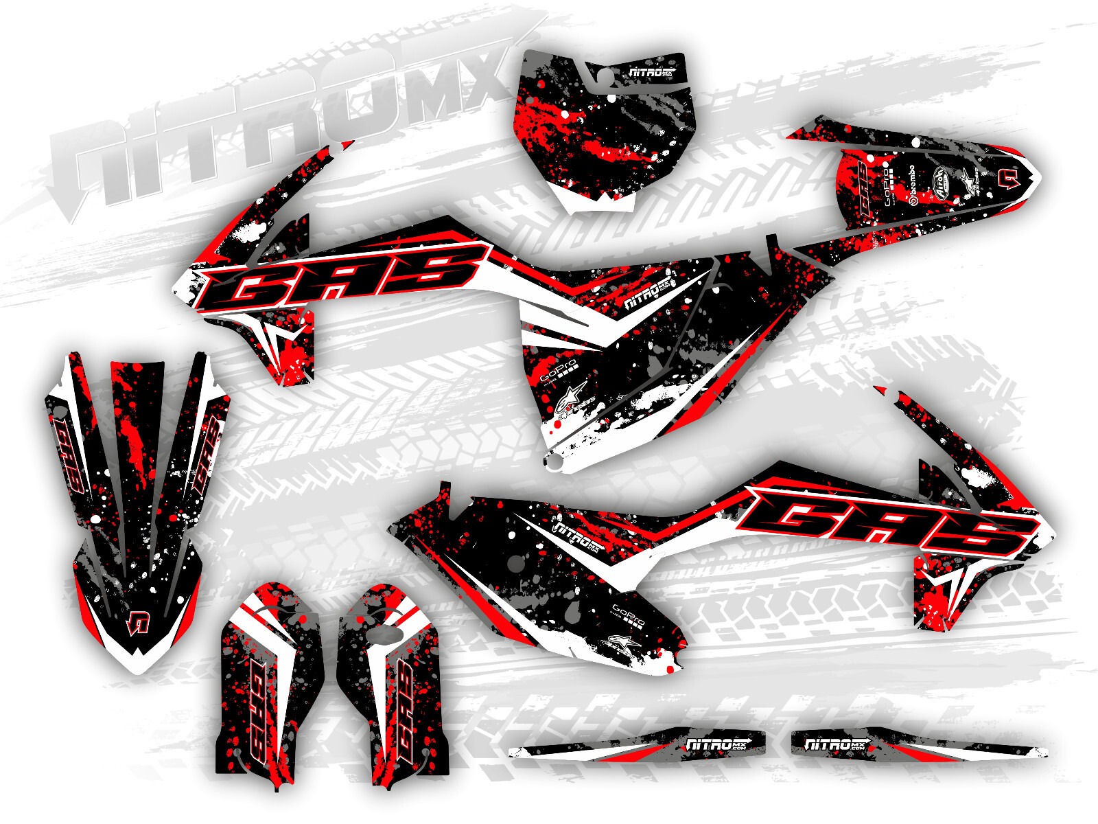 Graphics Kit fits Gasgas MC 85 MC85 2021 2022 2023 2024 Decals Stickers ...