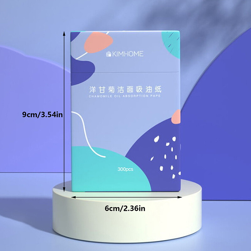 300 Pcs Facial Oil Control Absorption Sheets Tissue Face Blotting Paper ...