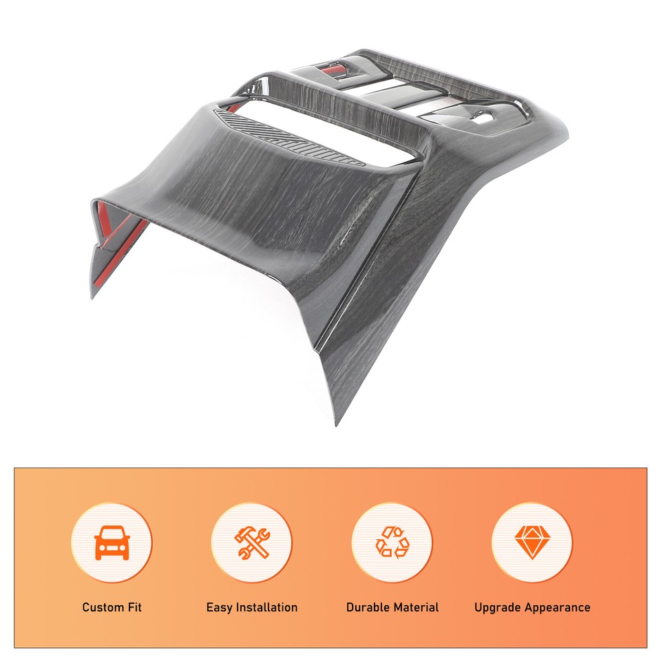 Black Wood Look Rear Air Vent Kick Shield Cover Trim For BMW X3 G45 ...